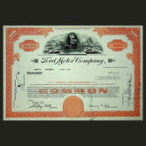 Collectible Automotive Stock & Bond Certificates for Sale - Ford ...