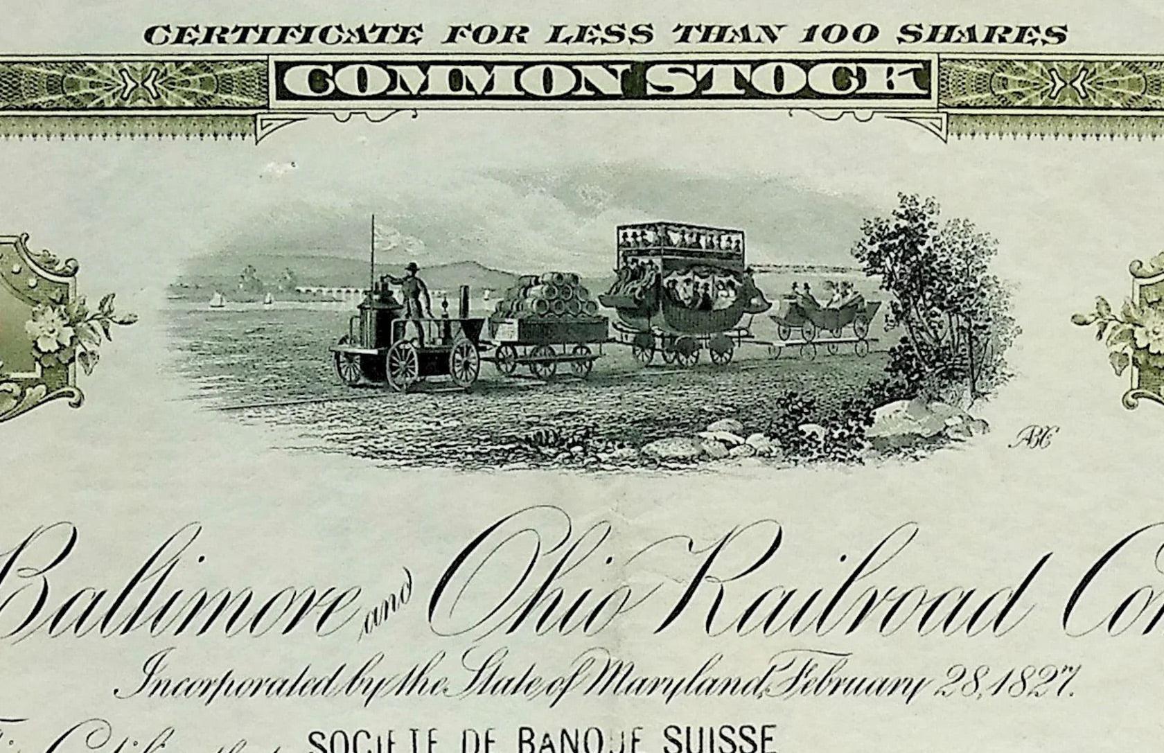 Wall Street Stock & Bond Certificate Shop - Ticker History